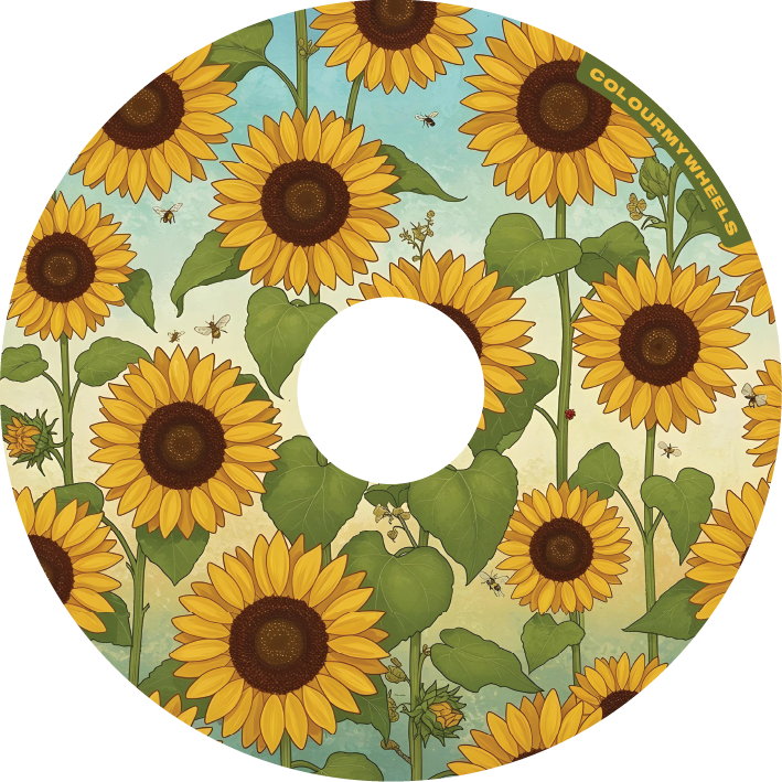 Vintage Sunflowers | CMW Collection – Colour My Wheels